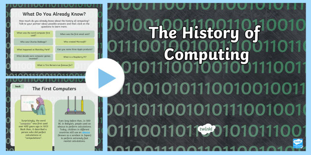UKS2 History of Computing PowerPoint (teacher made)