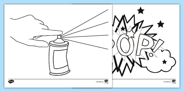 Roy Lichtenstein Inspired Coloring Pages (teacher made)