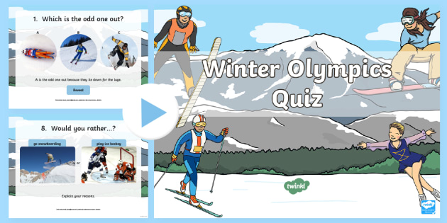KS1 Winter Olympics Quiz PowerPoint