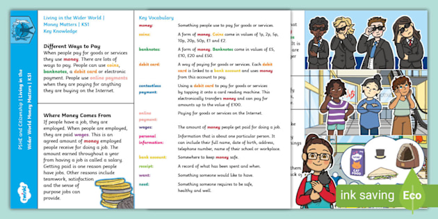 PSHE Financial Lessons | twinkl.com.au