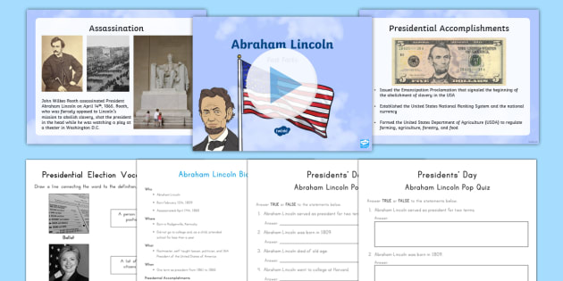 Abraham Lincoln Teaching Pack (teacher made)
