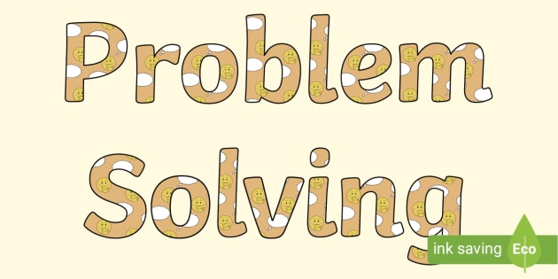 Problem Solving Display Lettering (teacher made)