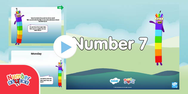 Numberblocks: Lucky Number Seven PowerPoint (teacher made)