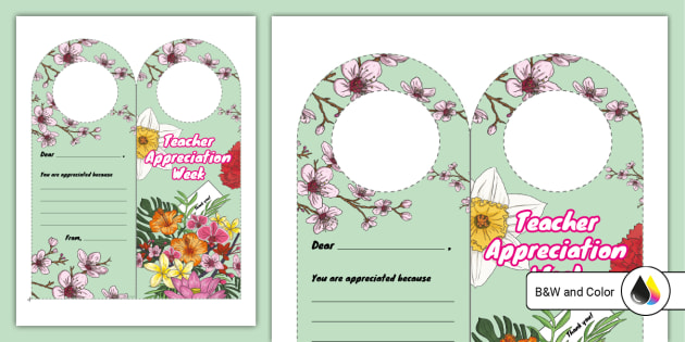 Teacher Appreciation Door Hanger (Teacher-Made)