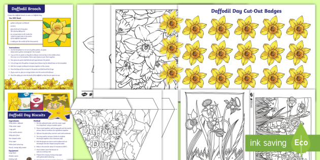 FREE! - Daffodil Day 3-6 Craft and Display Pack