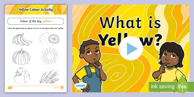 What is Yellow Colour Activity Sheet (teacher made)
