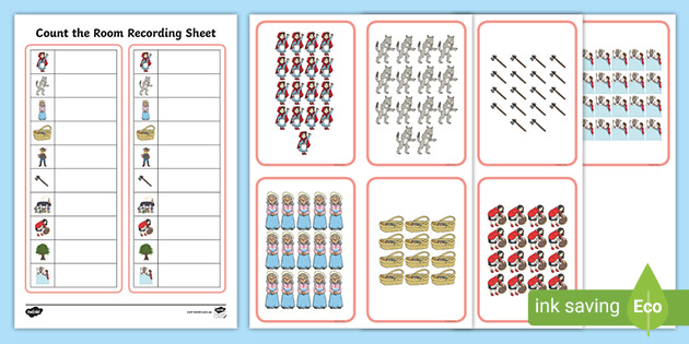 Count the Room 11-20: Red Riding Hood Activity Pack