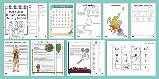 FREE! - Second Level Home Learning Resource Pack