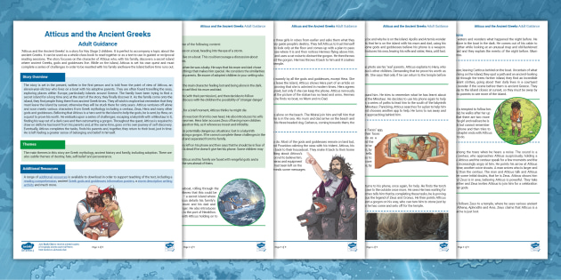 'Atticus and the Ancient Greeks' Adult Guidance