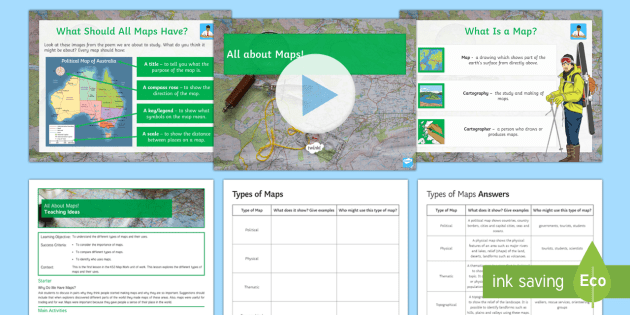 Geography Map Skills Worksheets PDF | Map Resource Pack