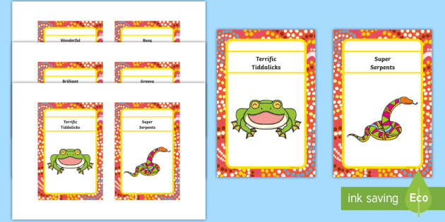 Australian Indigenous Dreaming Animals Group Table Signs IKEA Tolsby ...