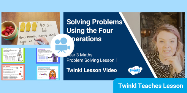 FREE! - 👉 Year 3 (Ages 7-8) Problem Solving Video Lesson 1