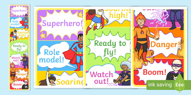 Superhero Themed Behaviour Reward Chart (teacher made)