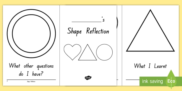 Using Shapes to Reflect on My Learning Booklet