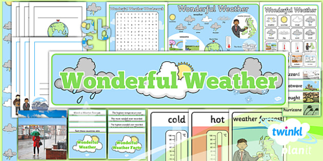 Geography: Wonderful Weather Year 1 Unit Additional Resources