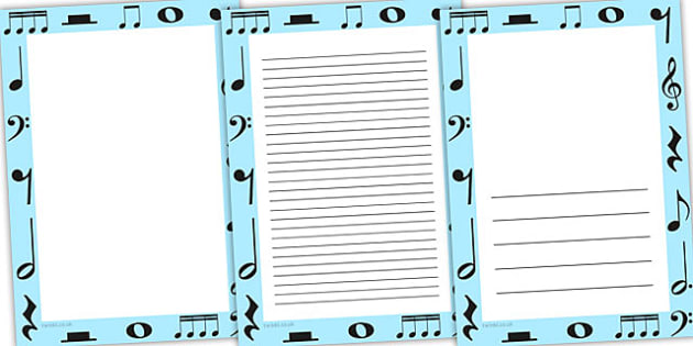 Music Page Borders - music, listening, listen, borders, border