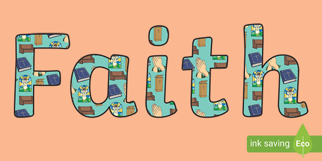 Faith Title Display Lettering (teacher made)