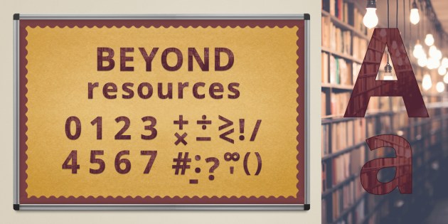 Beyond English Display Lettering (teacher made)