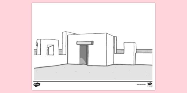 FREE! - Tower Roof Top Colouring Sheet | Colouring Sheets