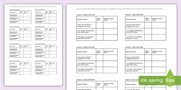 Lesson Plan Success Criteria | twinkl.ca