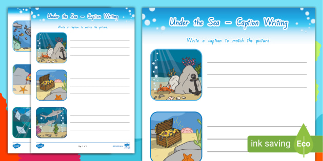 Under the Sea Caption Writing (teacher made)