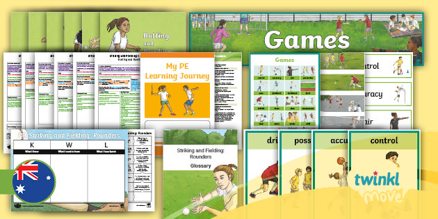 Move PE Year 5 Striking and Fielding: Rounders Unit Pack