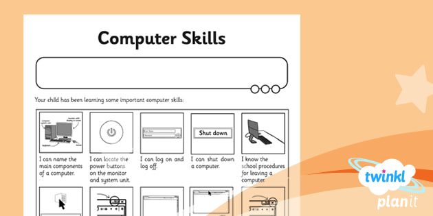 Basic Computer Knowledge | Home Learning Task | KS1 Computing