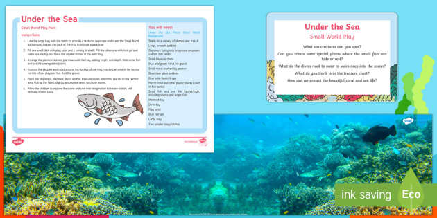 Under the Sea Small World Play Idea and Printable Resource Pack