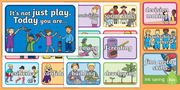 It's Not Just Play Display Pack (teacher made)