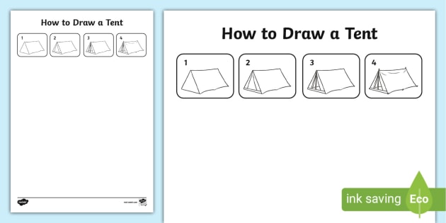 FREE! - How to Draw a Tent (Teacher-Made)