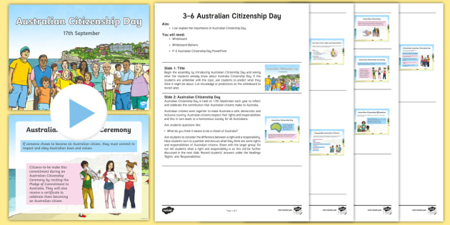 3-6 Australian Citizenship Day Assembly Pack (teacher made)