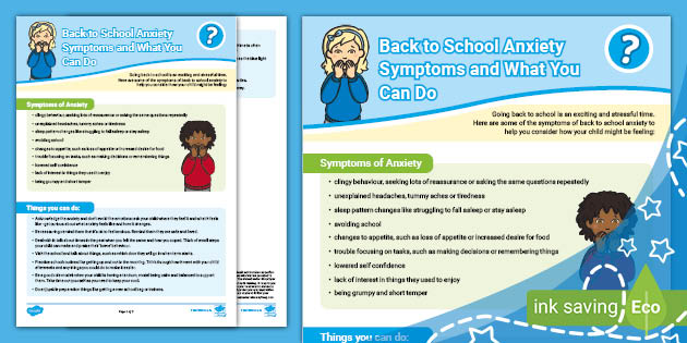 Back to School Anxiety: Symptoms and What You Can Do