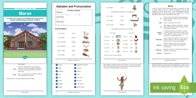 Māori Funeral/Tangihanga Booklet - Te Reo Māori Introduction