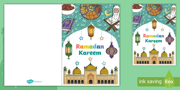 Ramadan Kareem Greetings Card (Teacher-Made)