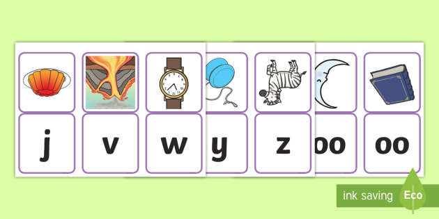 Phase 3 Phoneme and Picture Foldable Flashcards - Phase 3 Flashcards