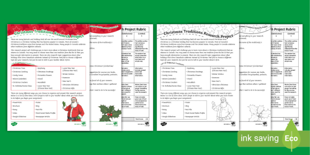 Christmas Research Project