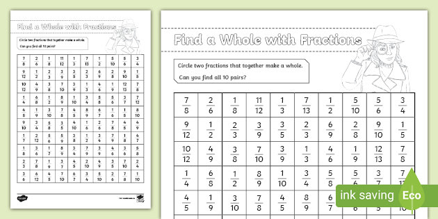 Find a Whole with Fractions (teacher made)