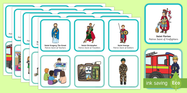 Patron Saints Matching Cards