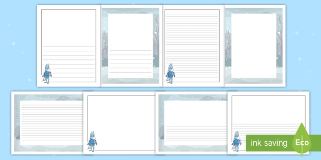 Jack Frost Page Border Pack (teacher made)