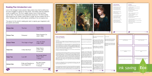 Care Home Love Reading Plan Resource Pack