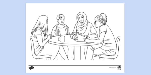 FREE! - Person Centred Review Meeting Colouring | Colouring Sheet