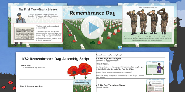 Remembrance Day KS2 Assembly Pack - Primary Resources