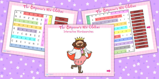 The Emperors New Clothes Interactive Wordsearch - story books