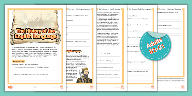 Histories of English | twinkl.co.uk