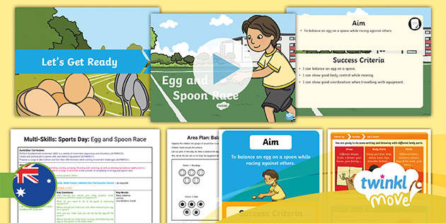 Move PE Year 1 Multi-Skills: Sports Day Lesson 2: Egg and Spoon Race Lesson