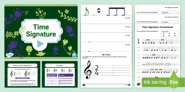 Time Signature Worksheet
