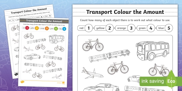 Colouring Transportation • Twinkl.com.au