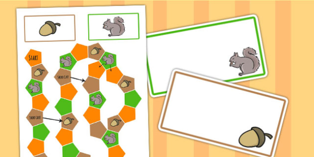 Editable Autumn Board Game - Printable Activity