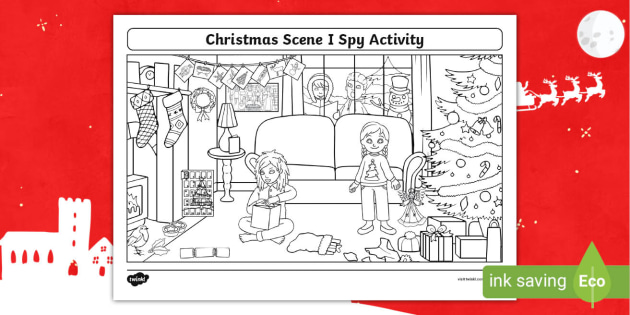 Christmas Scene I Spy Activity