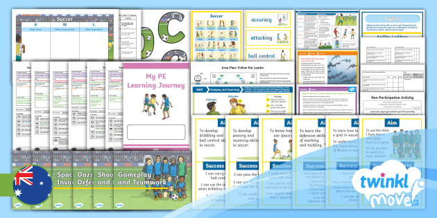 Move PE Year 3 Soccer: Unit Pack (teacher made)